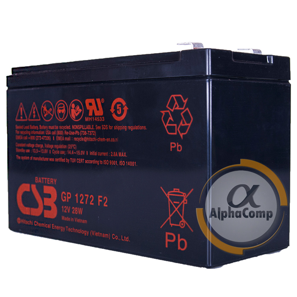 Аккумуляторная батарея CSB Battery GP1272 F2 7,2Ah 12V orig: продажа ...