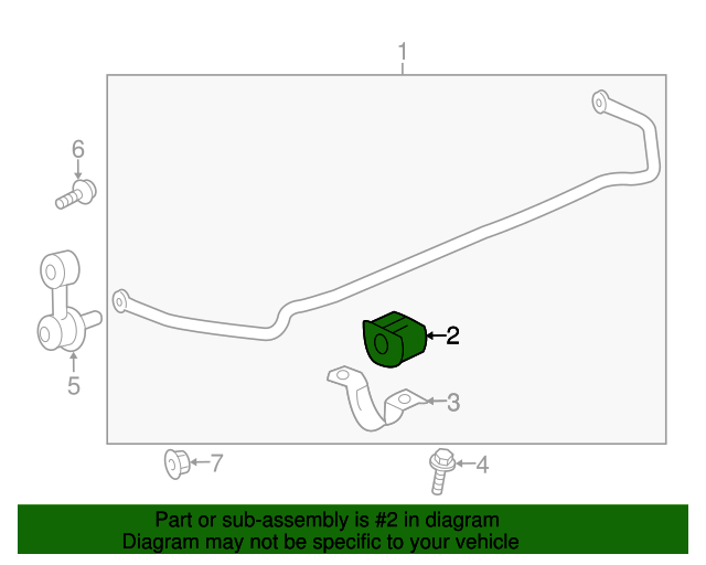 Втулка заднього стабілізатора GM 13281790 OPEL Insignia & CHEVROLET ...