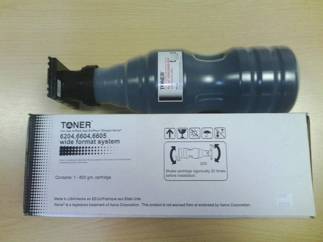 Тонер для инженерных копировальных систем Xerox 6204, 6604, 6605 ...