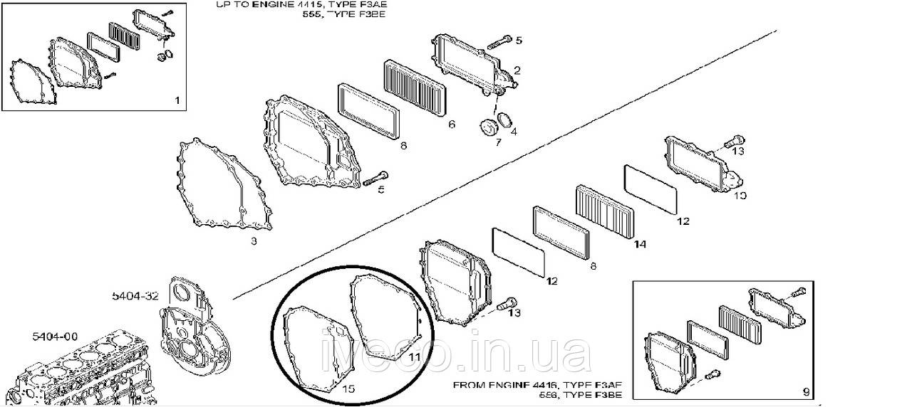 Прокладка кришки вентиляції картера Iveco Stralis Trakker Eurotrakker ...