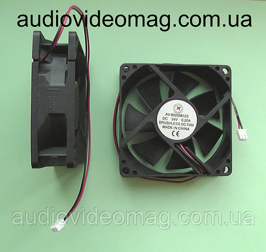 Купити Вентилятор (кулер) 24V 0.2 A, 80х80х25 мм, 2 pin, ціна 79.95 ...