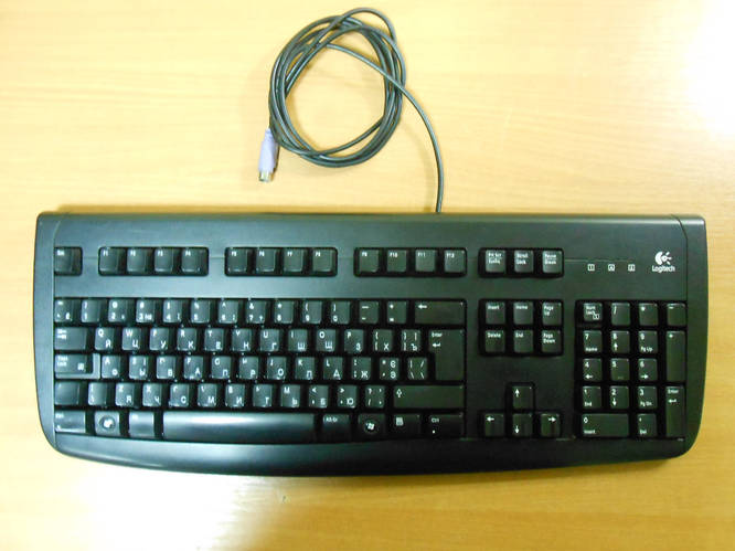 Клавіатура Logitech Deluxe 250 PS/2 чорна потертості (ID#684053427 ...