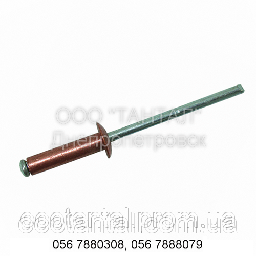 Заклепка мідна витяжна відривна Cu/St DIN 7337, ISO 16582: продаж, ціна ...