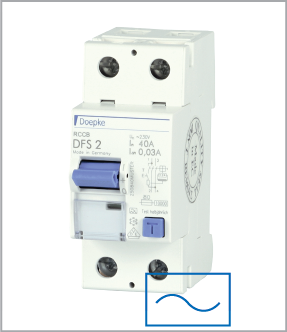 УЗО (дифреле) Doepke DFS2 125-2/0,03-AC, тип AC, ном.ток 125А ...