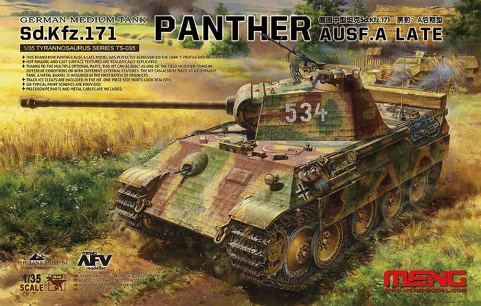 Sd.Kfz.171 Panther Ausf.A late. 1/35 MENG MODEL TS-035 (ID ...