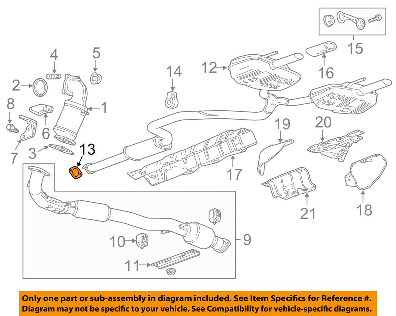 Прокладка передней трубы глушителя GM 22816982 A20NHT A20NFT A28NET ...