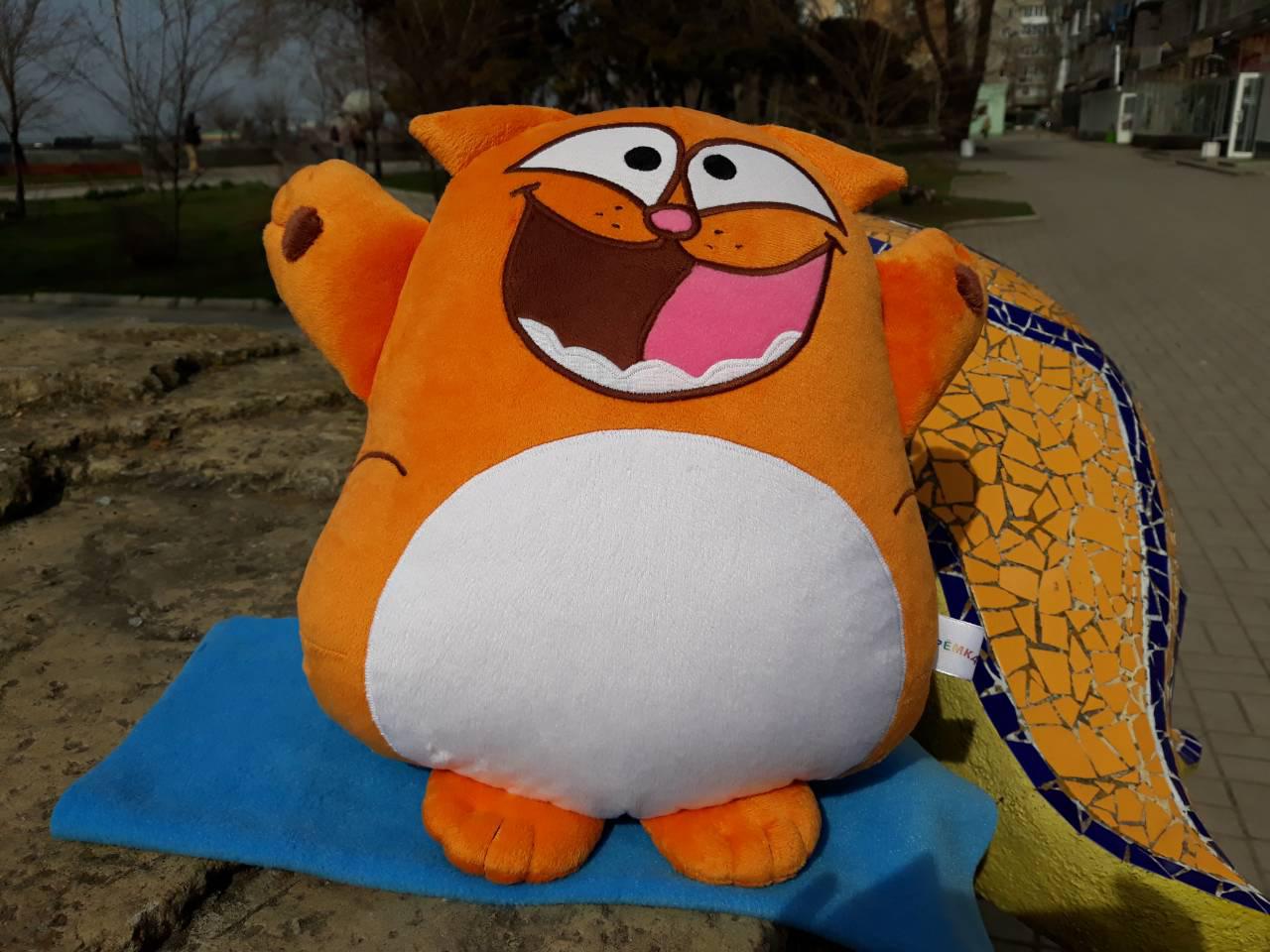 Мягкая игрушка Кот ЛегКэт LegCat Viber, стикер Вайбер ручная работа ...