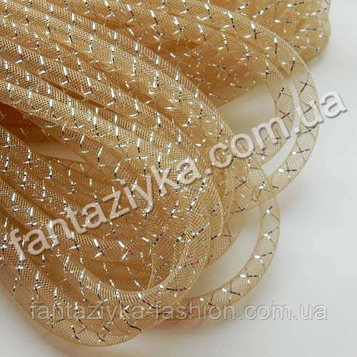 Купить Трубчатый регилин с люрексом светло-коричневый, цена 10 ₴ — Prom ...