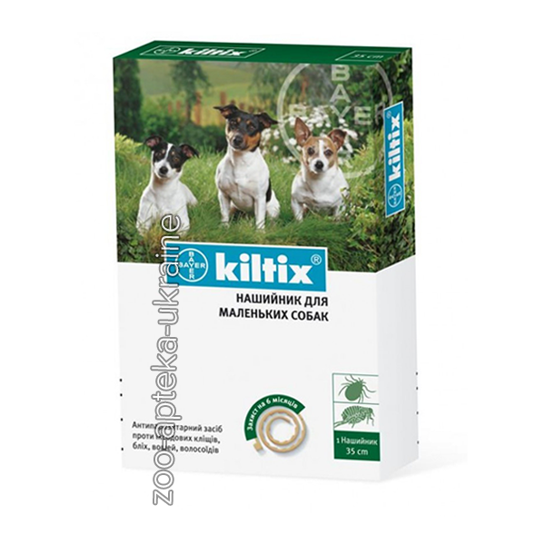 Ошейник KILTIX (Килтикс) для собак от блох и клещей 35 см - купить по ...