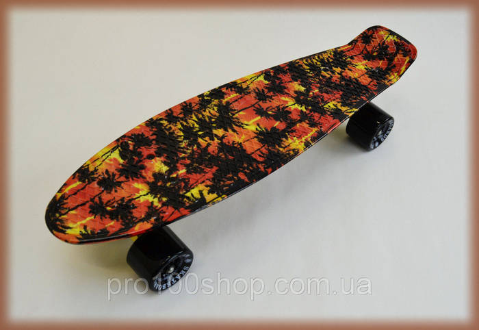 Скейт Penny board ( пенни борд ) Fish ORIGINAL 22 Пальмы для детей и ...