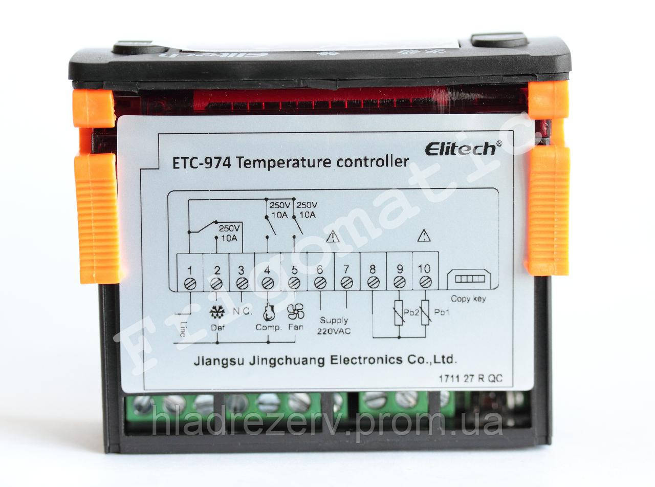 Електронний блок Elitech ETC-974 (2 датчика): продаж, ціна у Києві. Програмовані контролери від ...