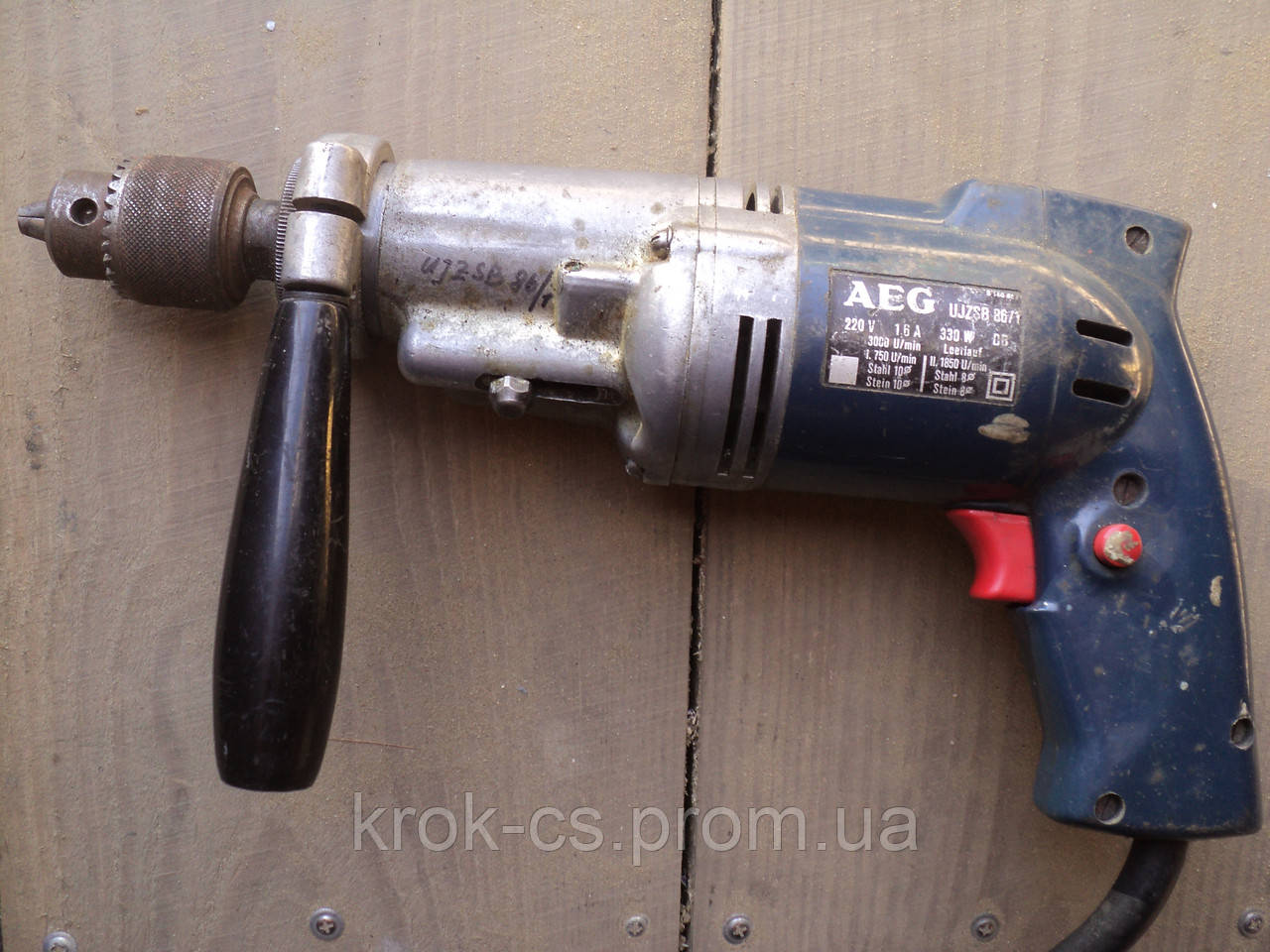 Купить Электрическая дрель AEG 330W 1.6A 750\1850 U\min б\у ударная ...