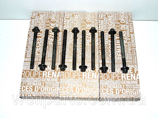 Комплект болтов головки блока цилиндров на Рено Сценик 3 дизель 1.5 dCI ...