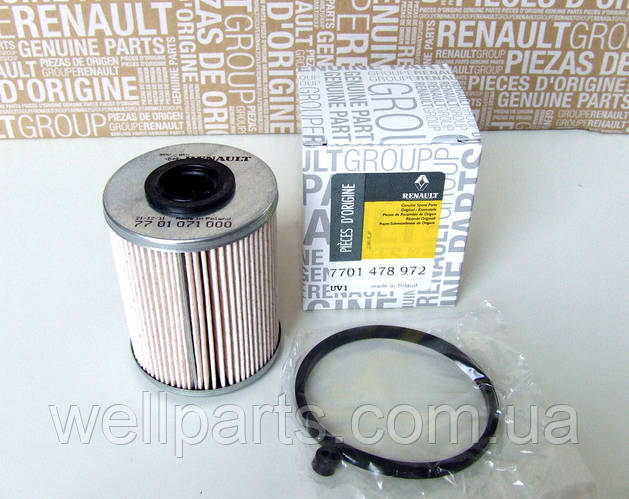 Топливный фильтр дизеля на Рено Меган 2 1.9 dCI F9Q Renault 7701478972 ...