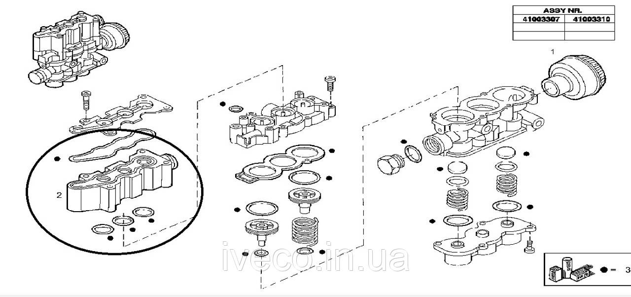 Клапан электромагнитный соленоиды крана пневмоподвески ECAS DAF MB ...