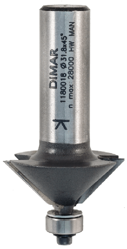Купити Фреза DIMAR для зняття фаски під кутом з підшипником D=50.8 a=45 ...