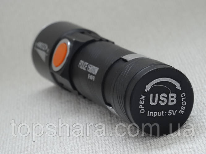 Фонарик ручной Police BL-616-T6 Zoom USB зарядка, цена 640 грн — Prom.ua (ID#697622517)
