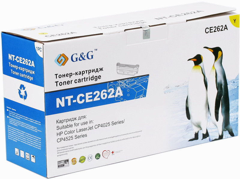 Картридж аналог CE262A Yellow для HP CP4025/ 4525 (G&G NT-CE262A ...