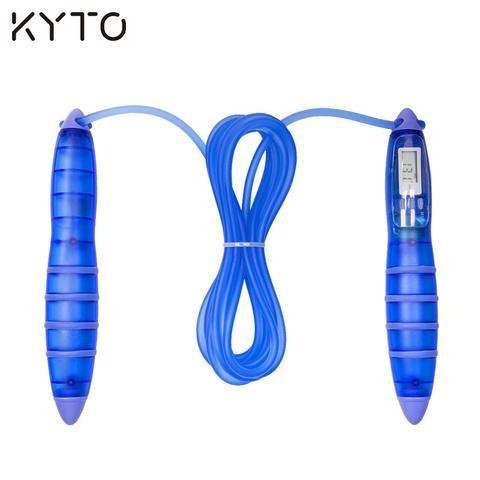 Скакалка цифровая KYTO JPR-2101 (счетчик прыжков, таймер со звуковым ...