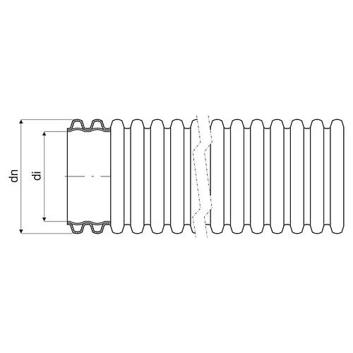 Гнучка двостінна труба КОПОС 110 мм KOPOFLEX KF 09110 FA (бухта 50м ...