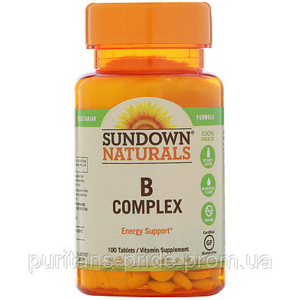 Б-комплекс,Витамины группы B Sundown Naturals B Complex 100 tablets ...