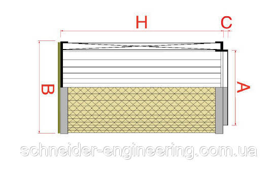 Купити Gas filter DN125 DN150 6" GEJ 1219677 Політетрафторетилен, ціна ...