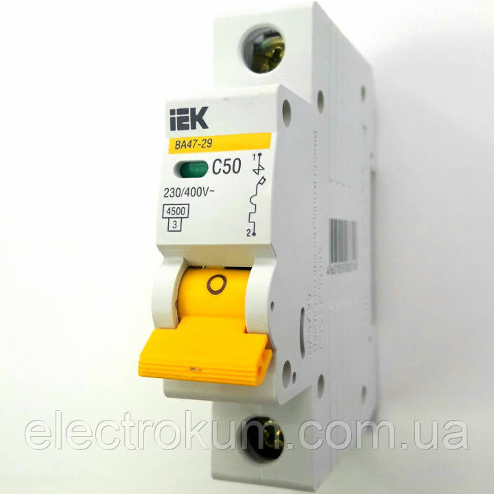 IEK автоматический выключатель 1 полюс 50А: продажа, цена в Харькове ...