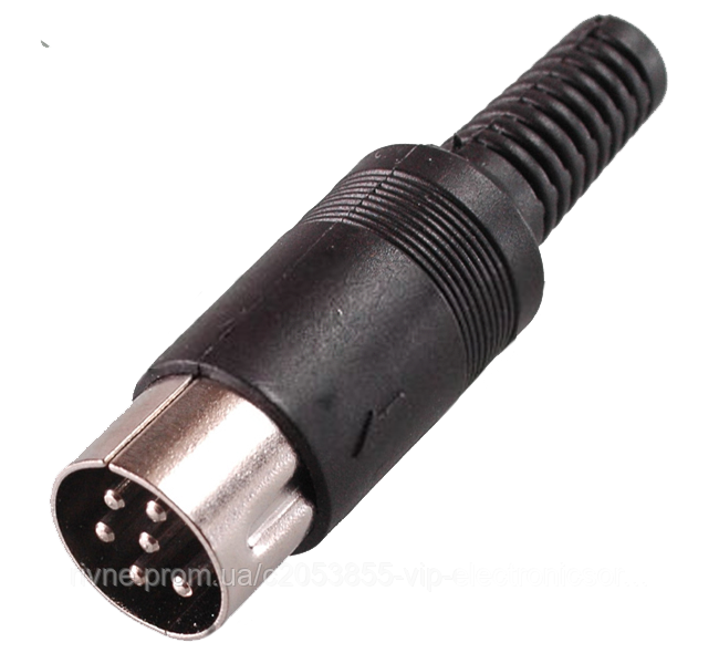 Купить Штекер DIN 6 (на кабель) DIN 45322, COMMODORE 64, цена 13 ...