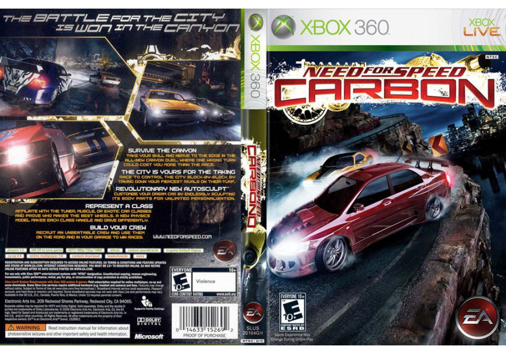 Need for Speed: Carbon (русская версия, LT 3.0, LT 2.0) (ID#701873719 ...