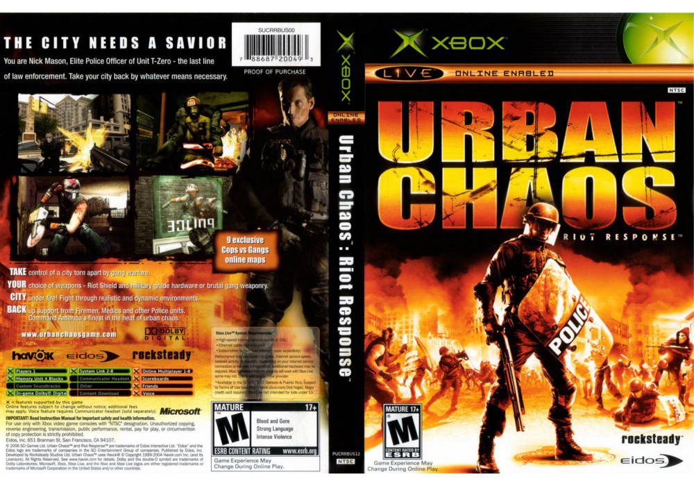 Гра для ігрової консолі Xbox, Urban Chaos Riot Response (ID#701874480 ...
