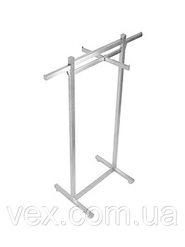 Вешалка-стойка для одежды напольная из нержавеющей стали. Вешало ...
