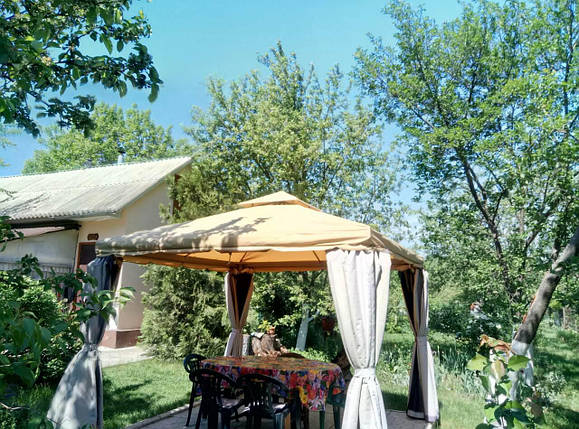 Всепогодное тентовое ограждение для беседки