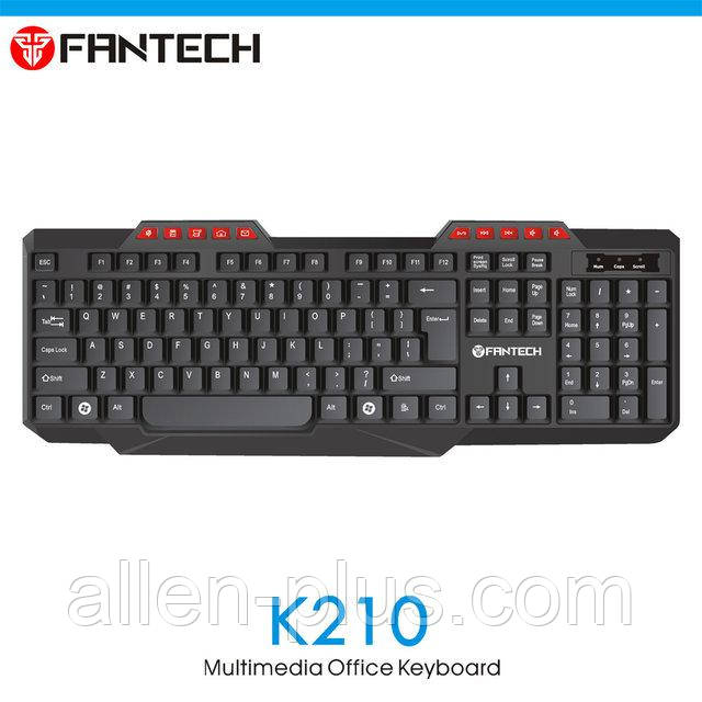 Клавиатура мультимедийная Fantech K210 (K210b), USB: продажа, цена в Харькове. Компьютерные ...