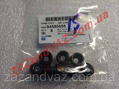 Сальники клапанов Ланос Lanos 1.5 GM оригинал комплект 8 шт. Корея ...