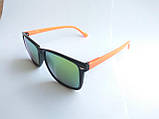 Солнцезащитные очки оранжевые зеркальные (с оранжевыми дужками ...
