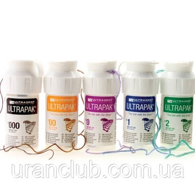 Вузликова ретракционная нитка Ultrapak Ultradent, №1 без просочення ...