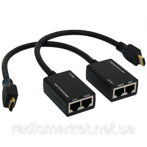 Устройство для передачи HDMI по двум кабелям витая пара до 30 метров ...
