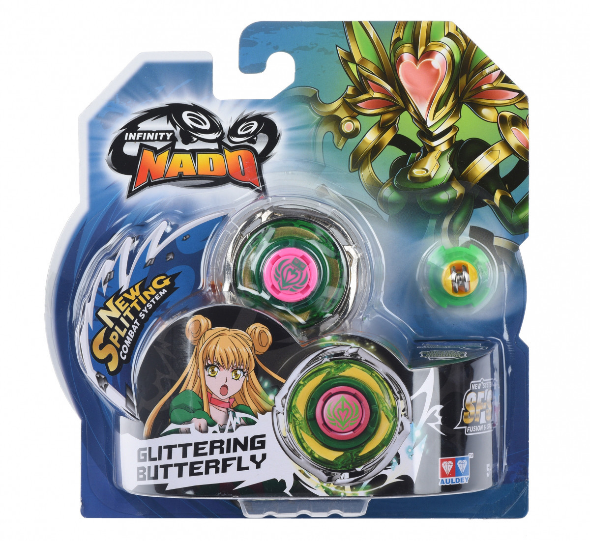 AULDEY Дзига з пристроєм запуску Infinity Nado Стандарт Glittering ...