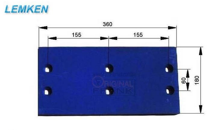 Полевая доска LEMKEN 6 отверстий 3411508: продажа, цена в Днепре ...