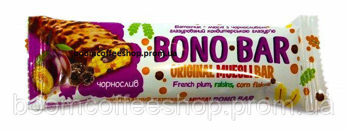 Батончик-мюслі з чорносливом в глазурі Bono-Bar (ID#711144672), цена: 8 ...