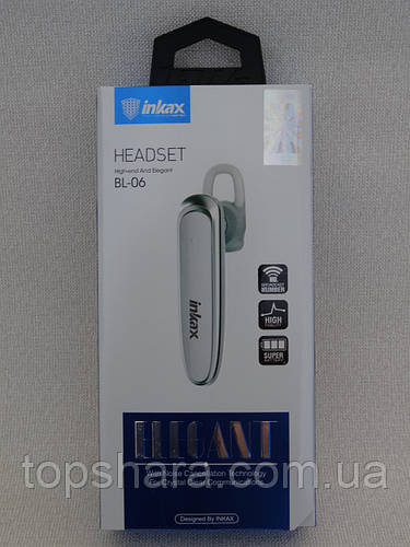 Гарнитура Bluetooth INKAX Headset BL-06 черная, цена 255 грн — Prom.ua ...