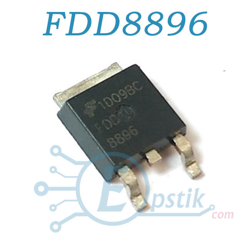 Купити FDD8896, MOSFET транзистор N канал, 30В, 94А, TO252, ціна 17.80 ...