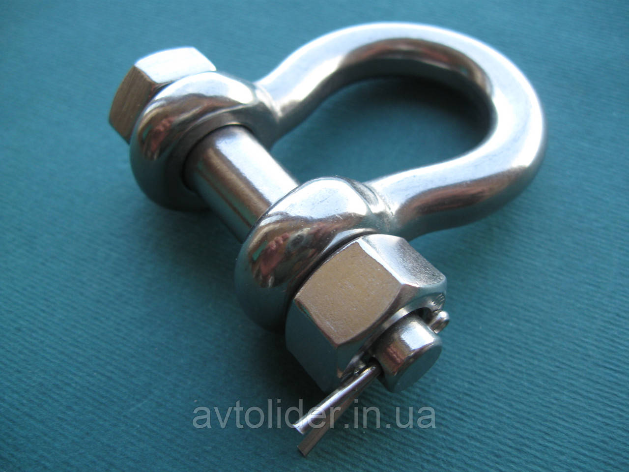 Скоба такелажная OMEGA с болтом, гайкой и шплинтом, нержавеющая сталь ...