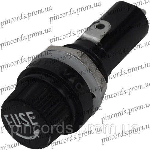 Тримач запобіжника (Fuse) 6х30мм, 10А, чорний (ID#721714411), ціна: 15 ...