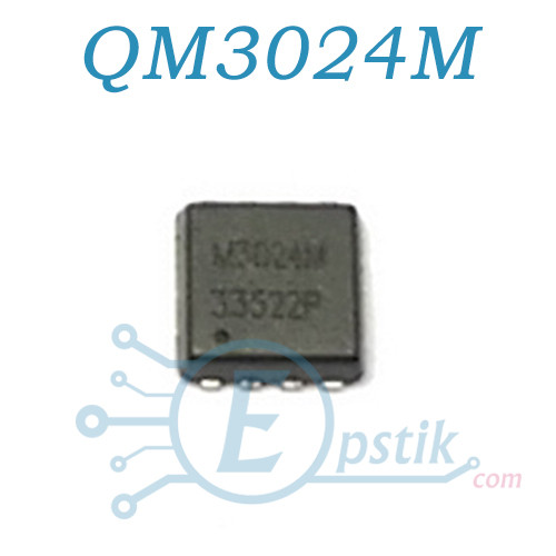 QM3024M, MOSFET транзистор, N channel, 30V, 46A, PROPAK 3X3: продаж ...