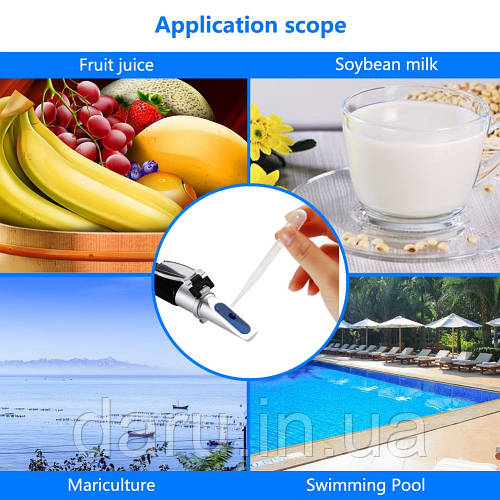 Купити Рефрактометр RHBS-10 Brix (0-10 Brix; 1,000-1,070 Nd; 0-100 ...