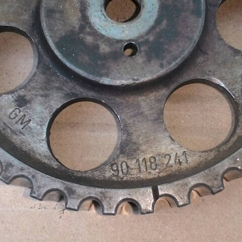 Шків розподільного вала б.у опель вектра opel vectra A GM 90 118 241 ...
