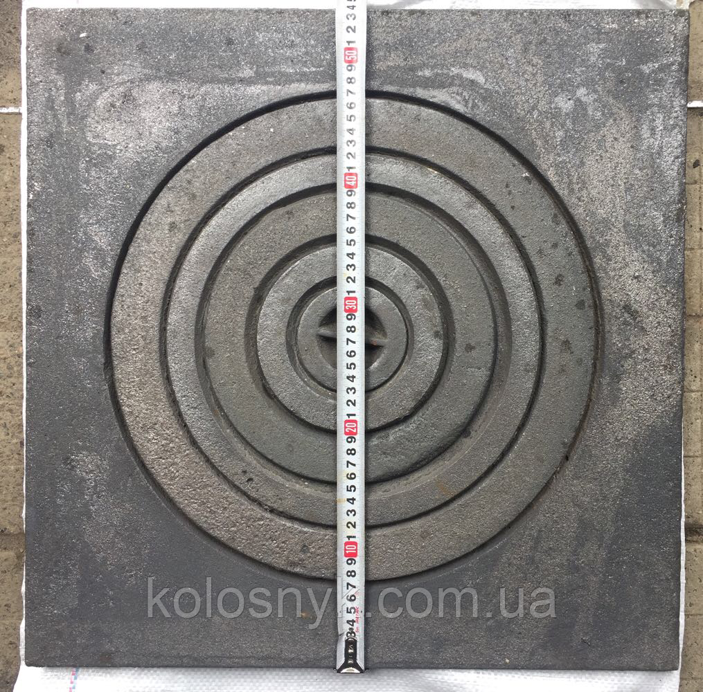 Плита чугунная печная с кольцами 550х550 под казан: продажа, цена в ...
