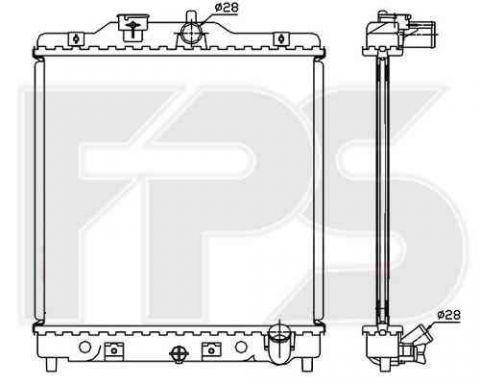 Радиатор Хонда Цивик (-1995) / HONDA CIVIC (-1995) (ID#1081770912 ...