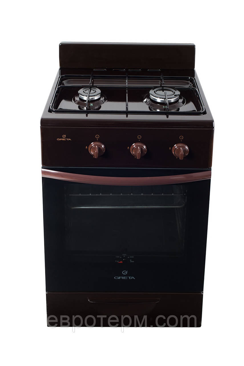 Газовая плита GRETA 1201-00-10 Brown коричневая, цена 3750 грн — Prom ...